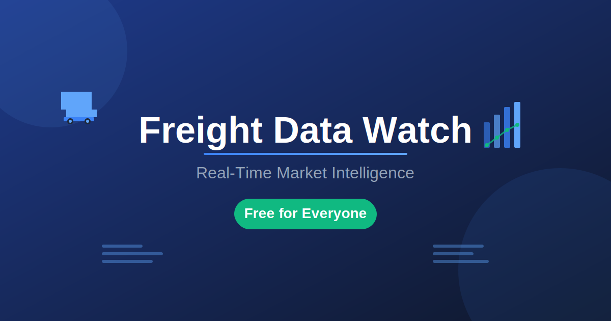 Freight Data Watch - Real-Time Freight Market Intelligence